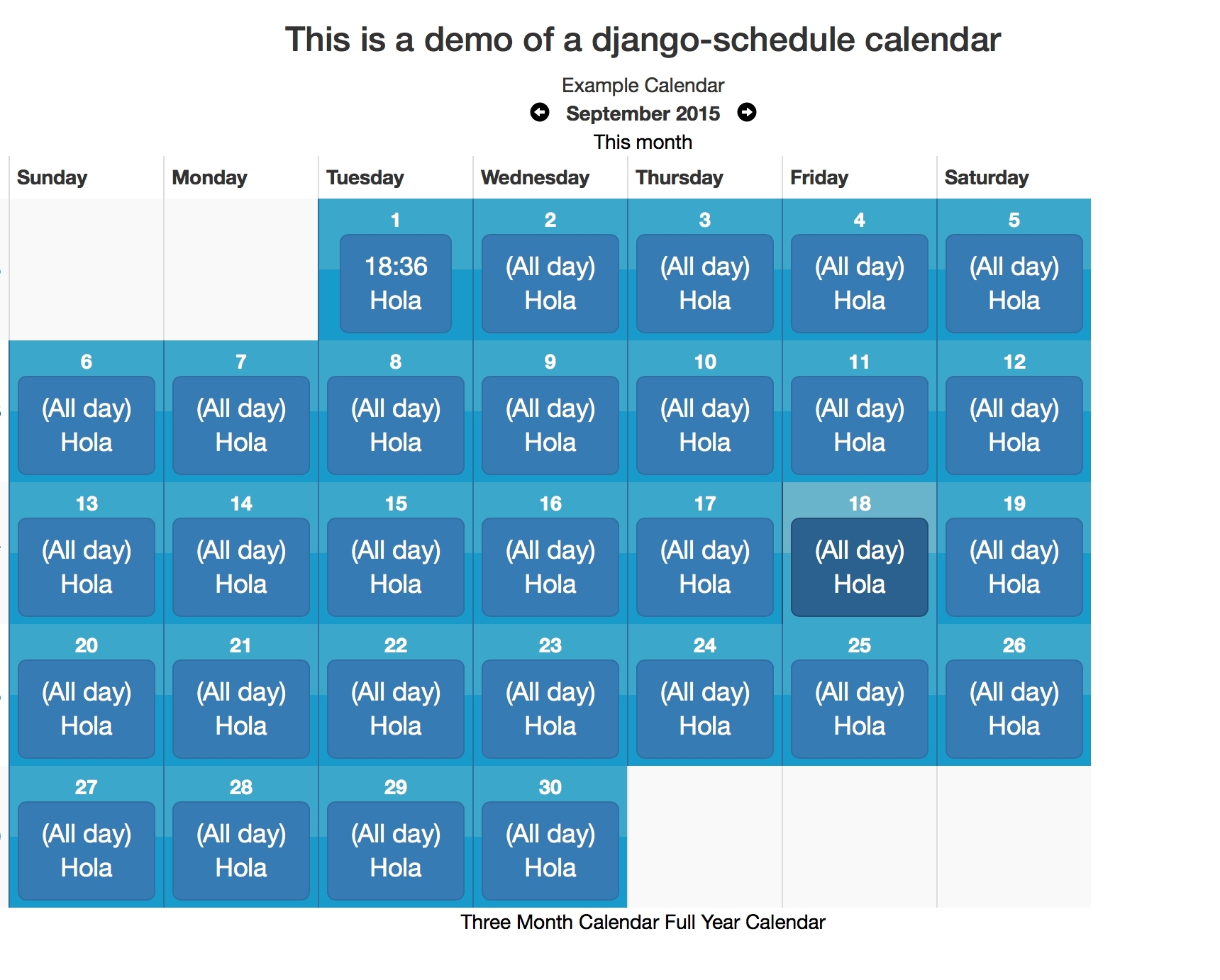 Example Of Calendar Month Python 3