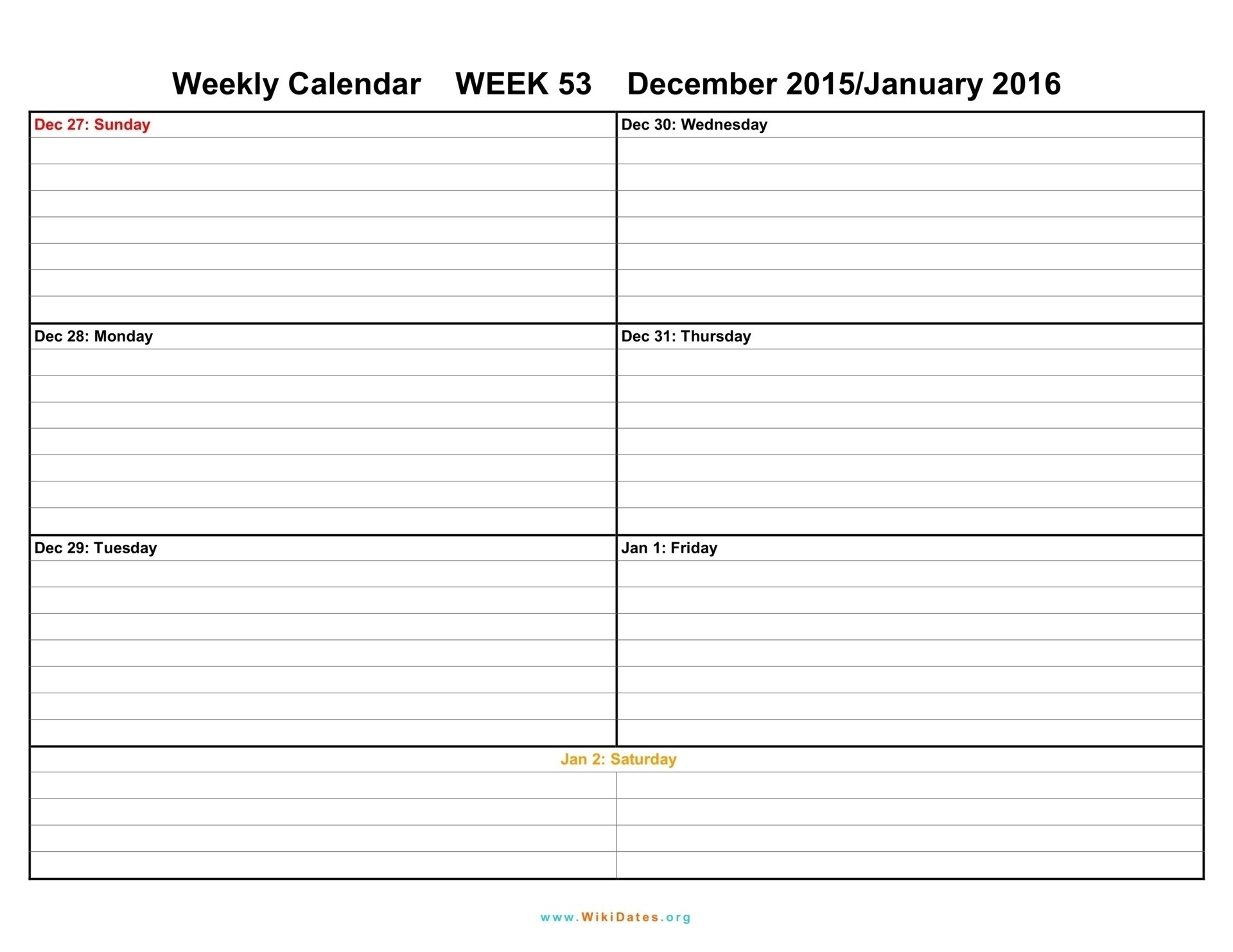 Blank Calendar For This Week Calendar Inspiration Design