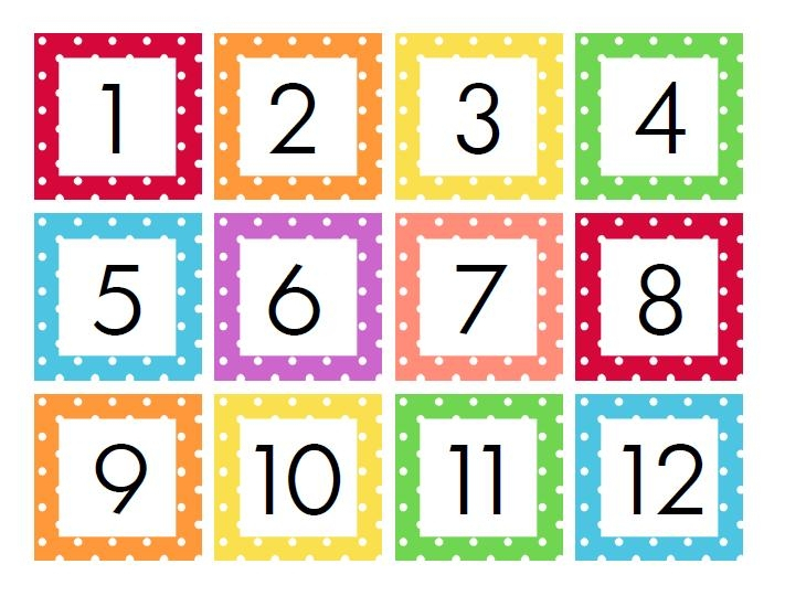 Free Printable Calendar Numbers 1 31
